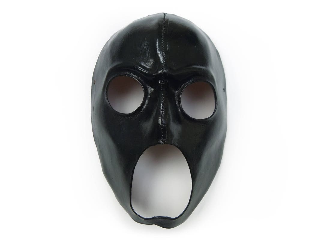 Leather Black Hero Mask - Etsy