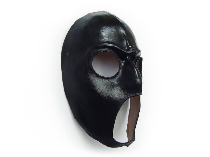 Leather Black Hero Mask - Etsy