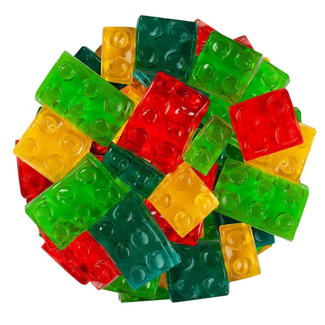 Bayside Candy 3d Gummy Building Blocks - Rainbow Gummy Candy - Blocks ...