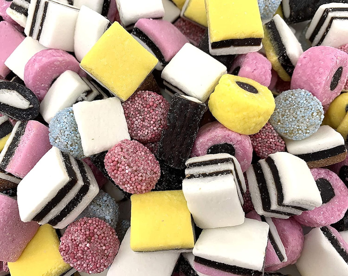 Bayside Candy English Licorice Allsorts Candy, Assorted Flavors - Etsy
