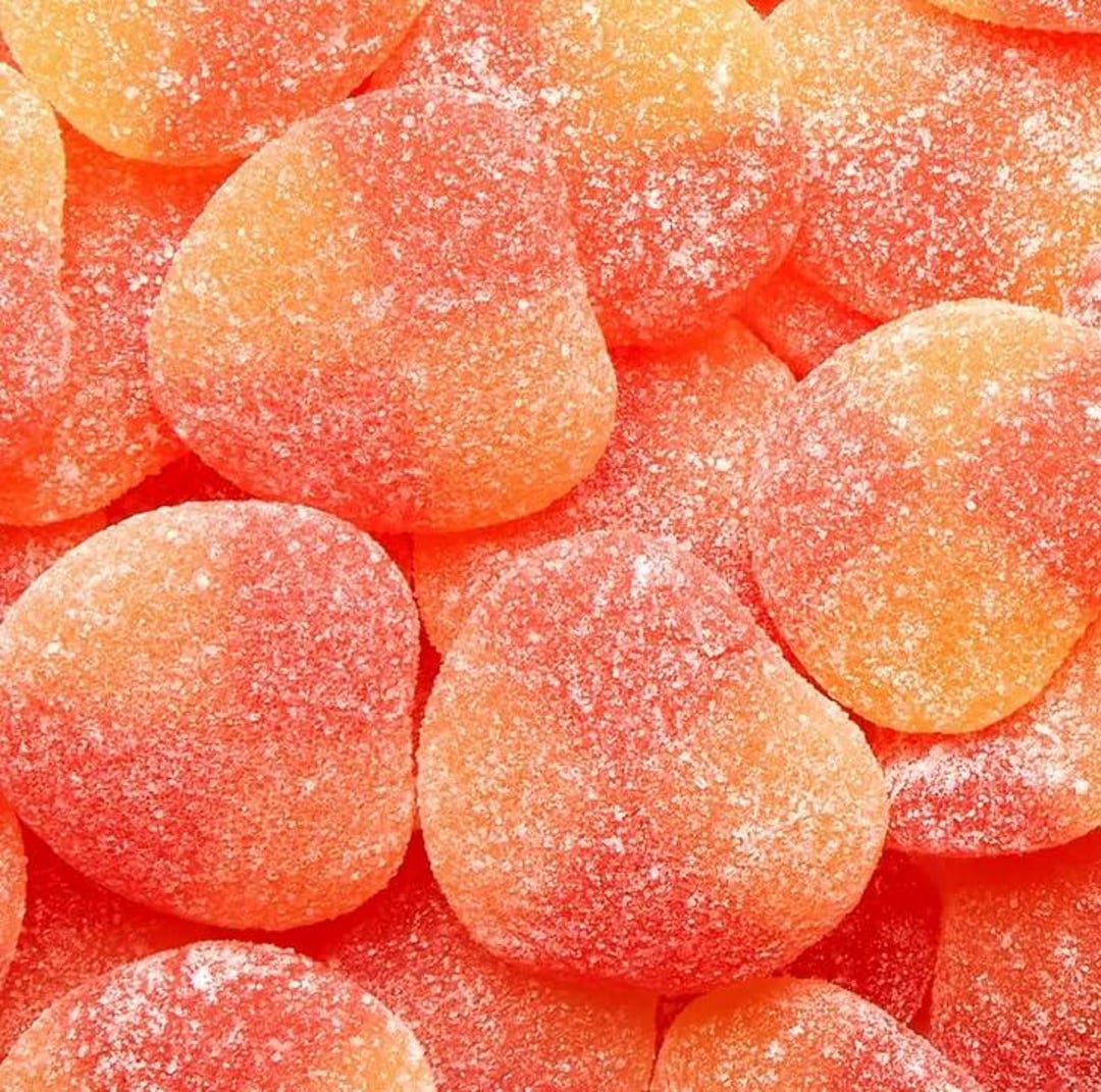 Bayside Candy Gummi Candy, Peaches - Gummi Peaches - Gummy Sweet ...