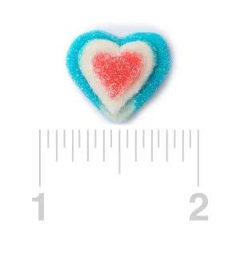 Bayside Candy Gummy Triple Layer Hearts - Triple Heart Shaped Gummies ...