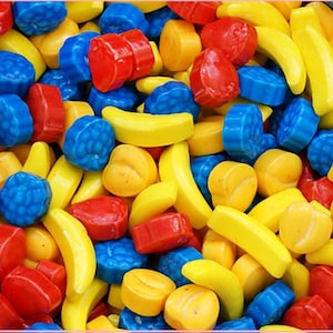 Bayside Candy Rascalz Hard Fruit Shaped Candy - Assorted Fruit Flavors ...