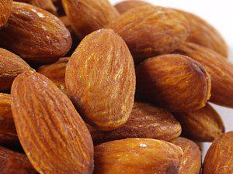 Roasted & Unsalted Almonds, 1 Lb - Etsy