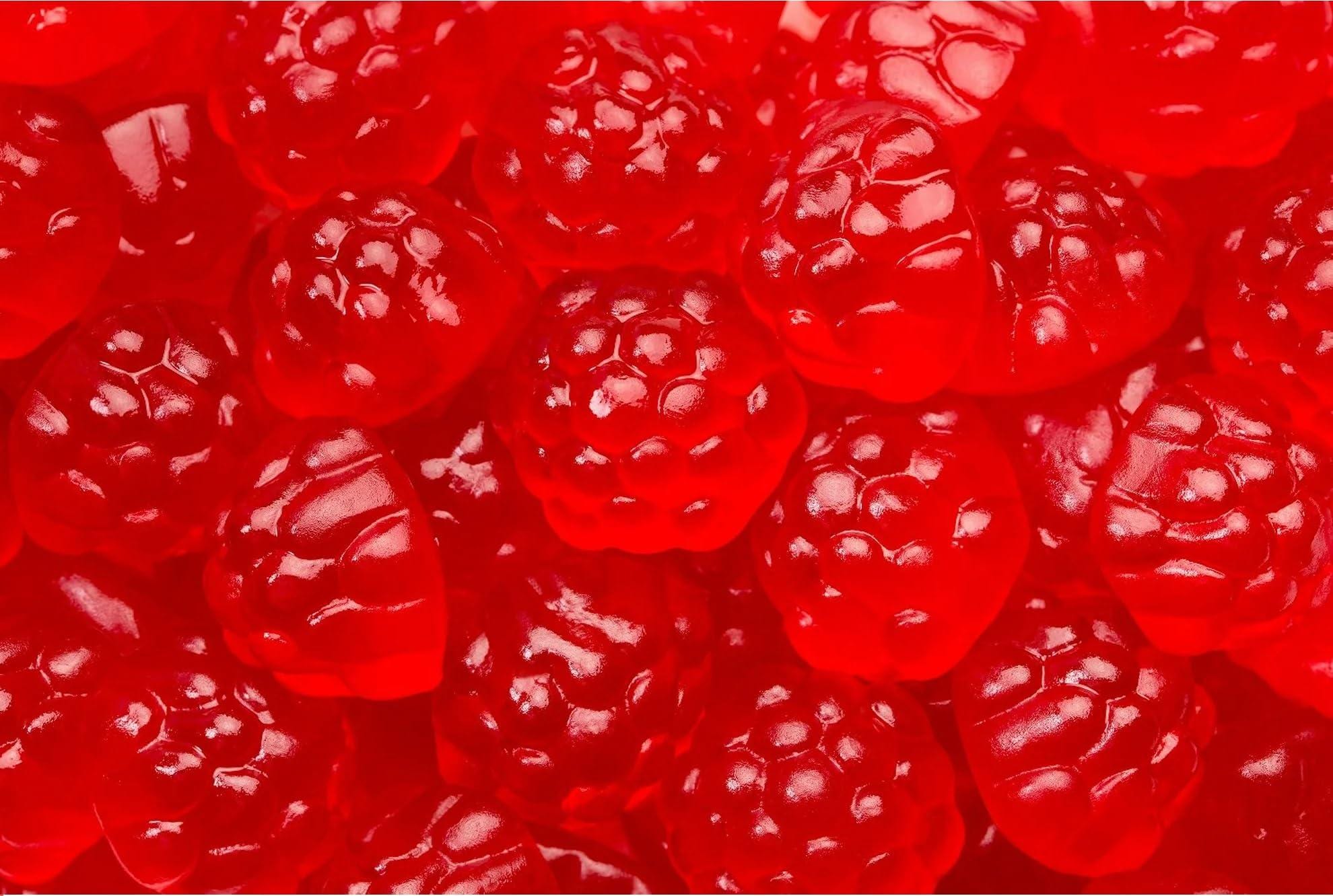 Bayside Candy Gummy Red Raspberries - Berry Red Gummi Raspberries - Etsy