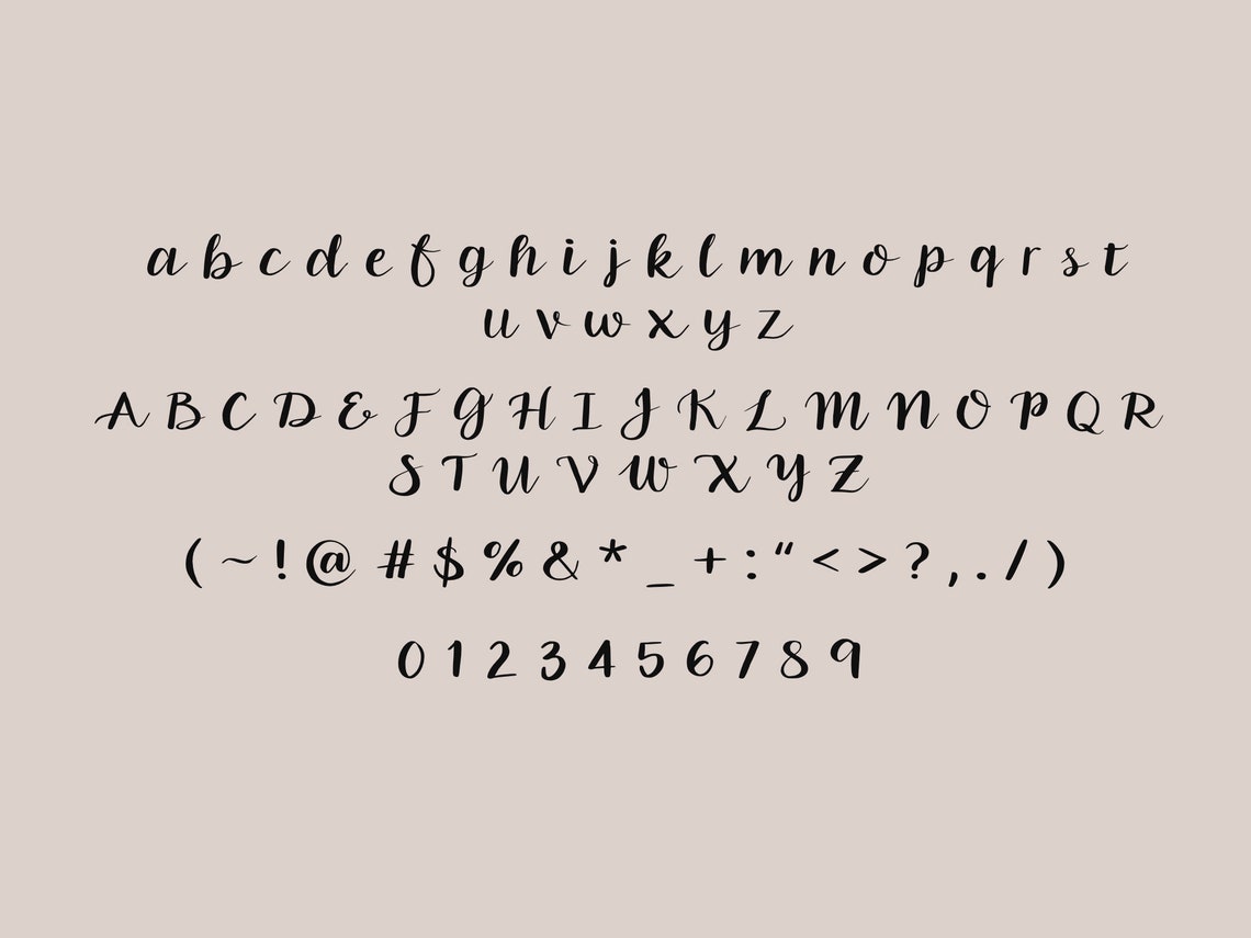 Emily Font Handwritten Font Calligraphy Font Brush | Etsy