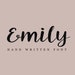 Emily Font, Handwritten Font, Calligraphy Font, Brush Calligraphy Font ...