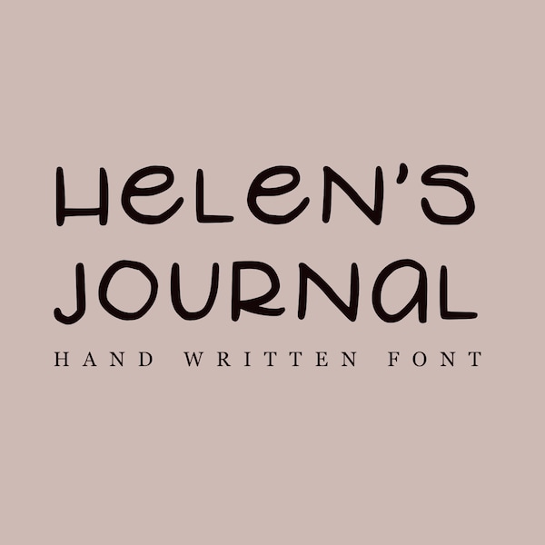 Handwritten Font - Etsy