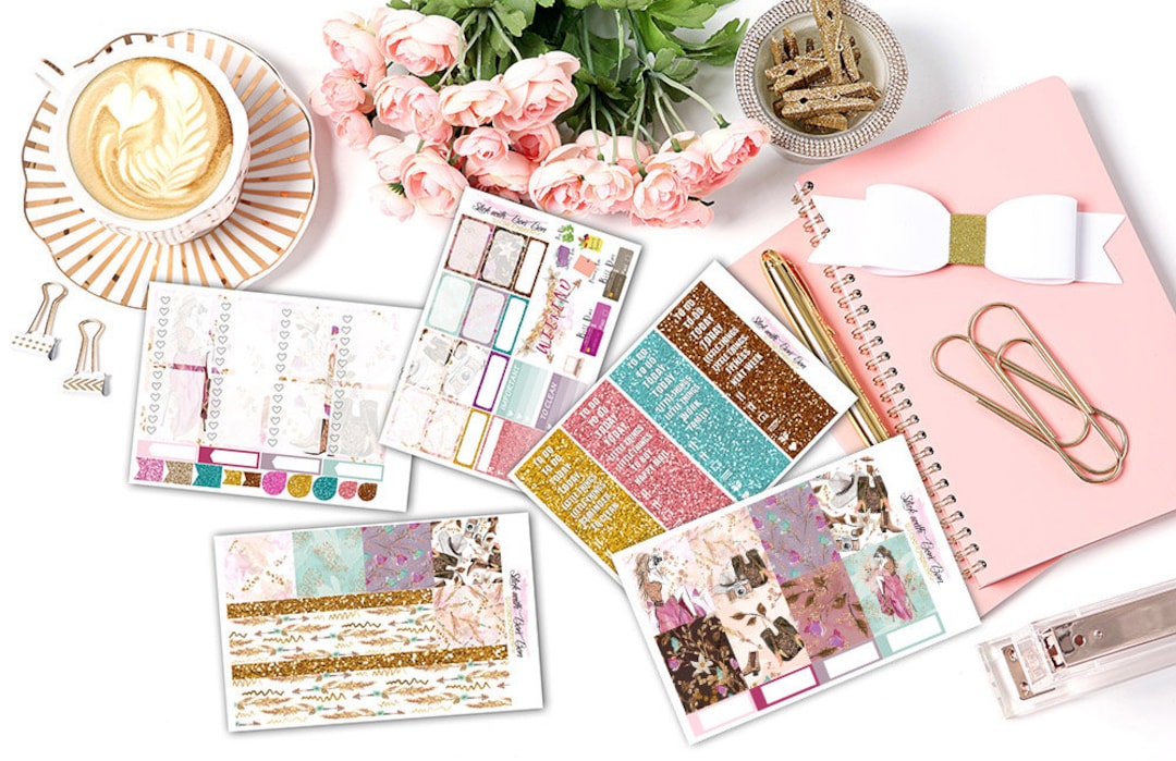 Sparkling Life Kiss-cut Weekly Kits Planner Stickers Erin - Etsy