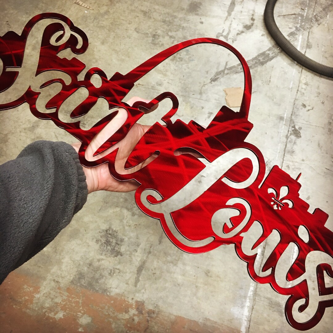 St. Louis Metal Wall Sign 16, 20, or 24 Inch Long - Etsy