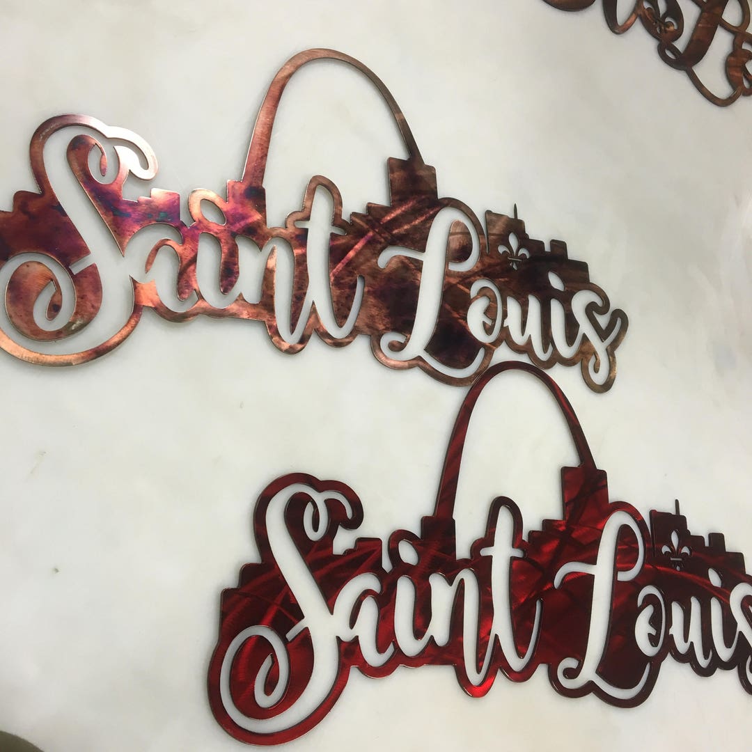 St. Louis Metal Wall Sign 16 to 48 Inch Long - Etsy