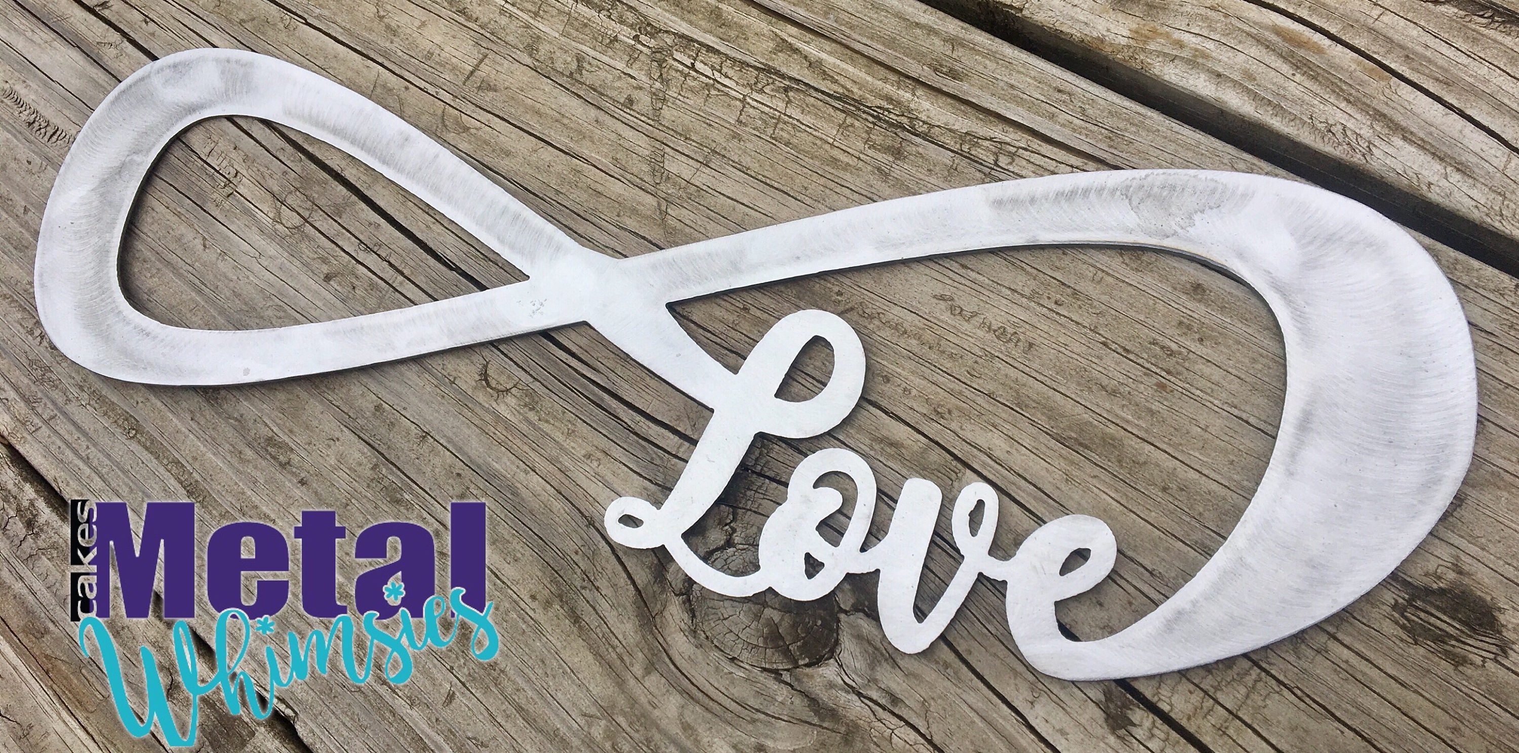 Metal Infinty Love 18 Inch. Great Valentines Wedding or | Etsy