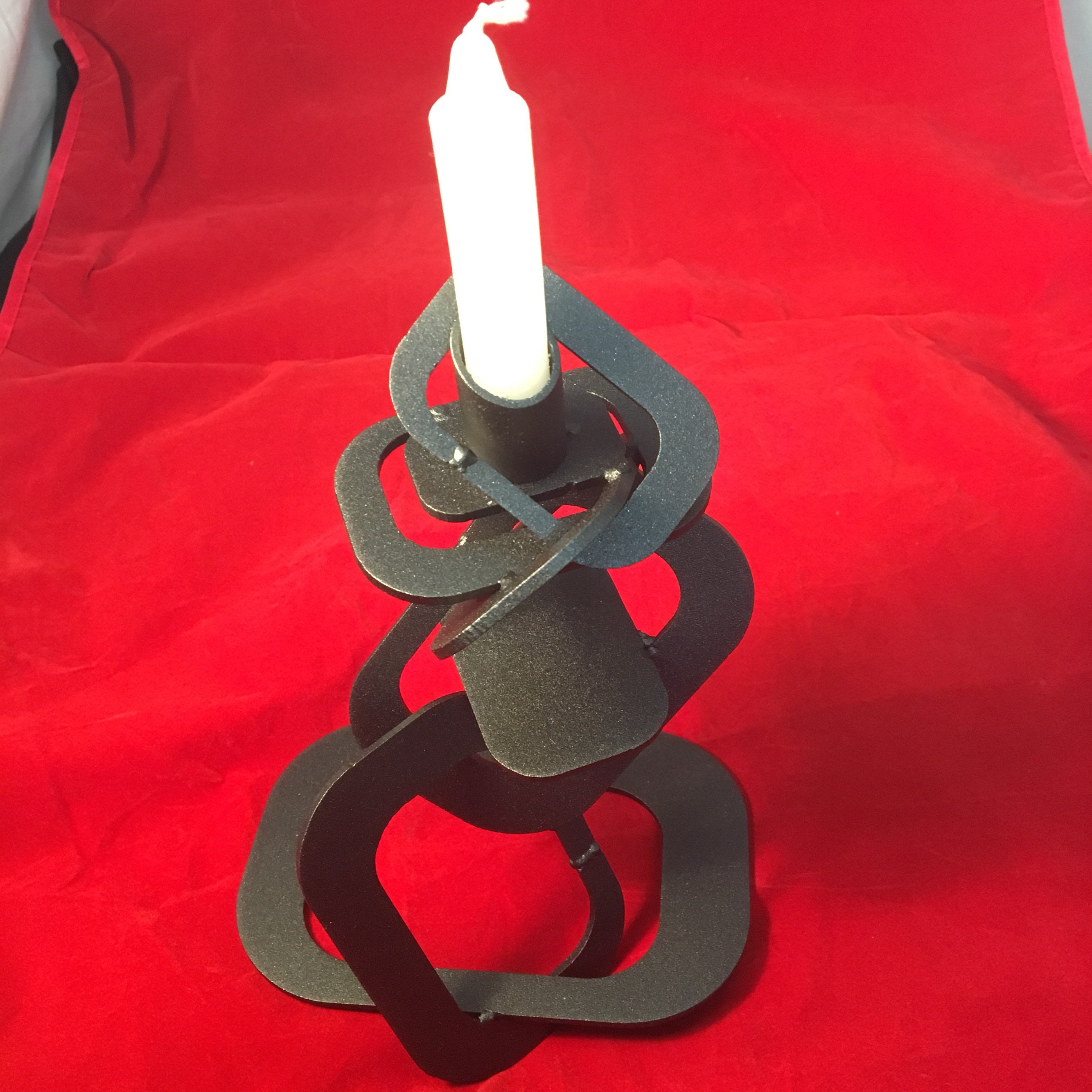 Geometric Dual Candle Holder Modern Double Candles Shabbat | Etsy