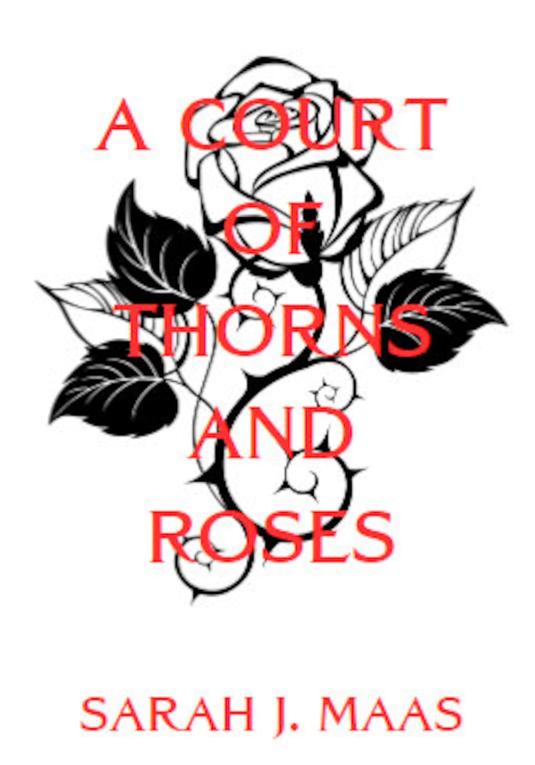 ACOTAR Book Cover and Spine SVG for Book Binding. SVG File - Etsy