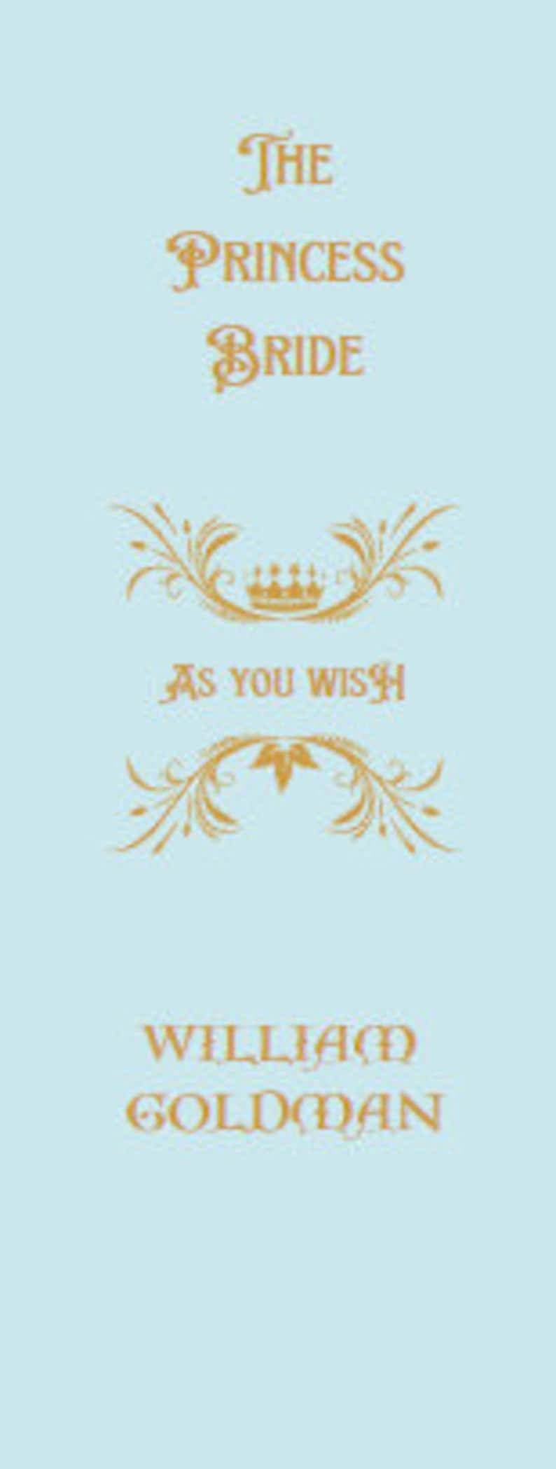 Book Cover Design for the Princess Bride, Book Binding HTV SVG - Etsy