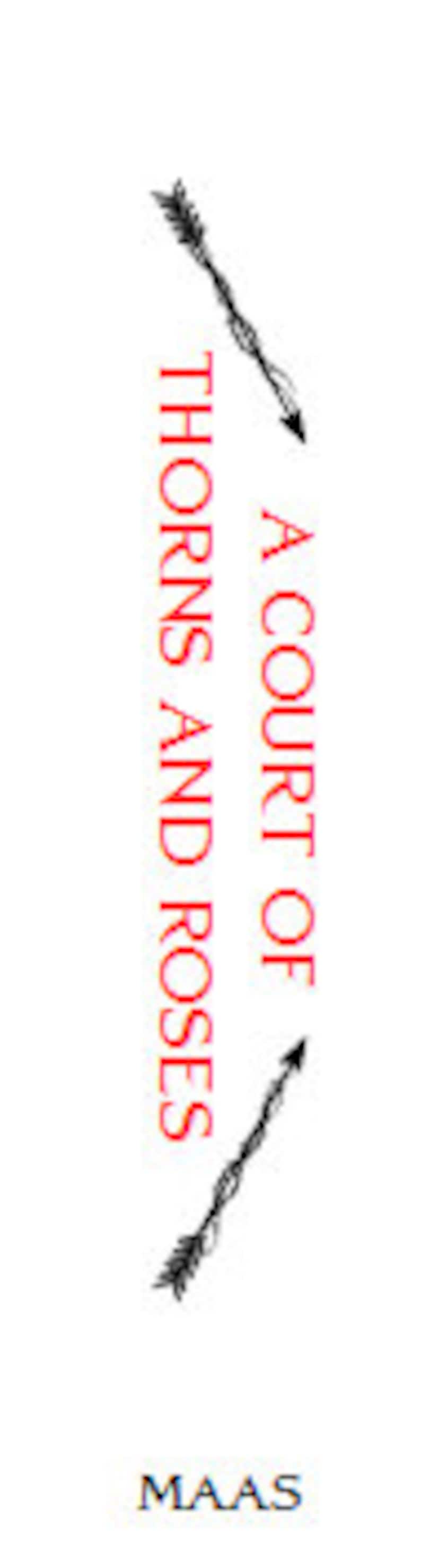 ACOTAR Book Cover and Spine SVG for Book Binding. SVG File - Etsy Australia