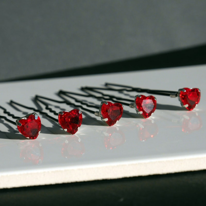 Heart Hair Pins - Etsy