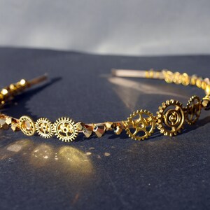 Silver Steampunk Cog and Gear Bridal Tiara, Steampunk Bride Headband ...