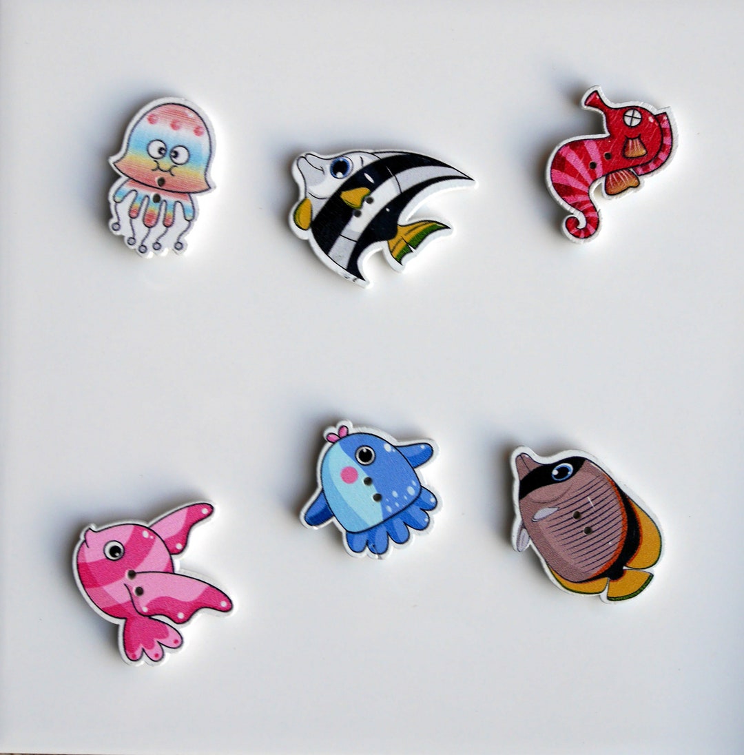 Aquatic Fish Shaped Fridge Magnets, Fish Home Decoration, Aquatic ...