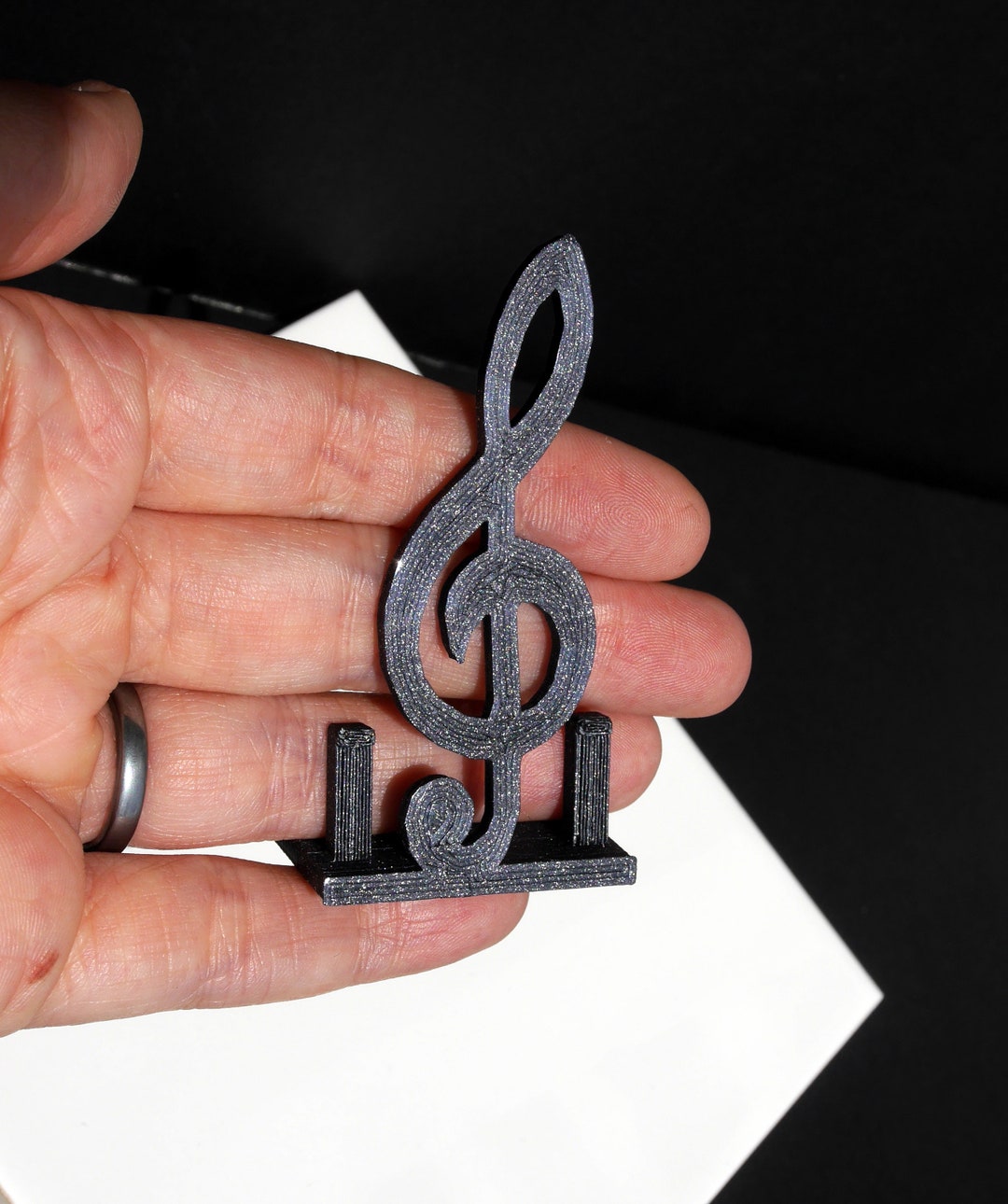Large Music Note Wedding Place Holder, Music Symbol Card Holder ...