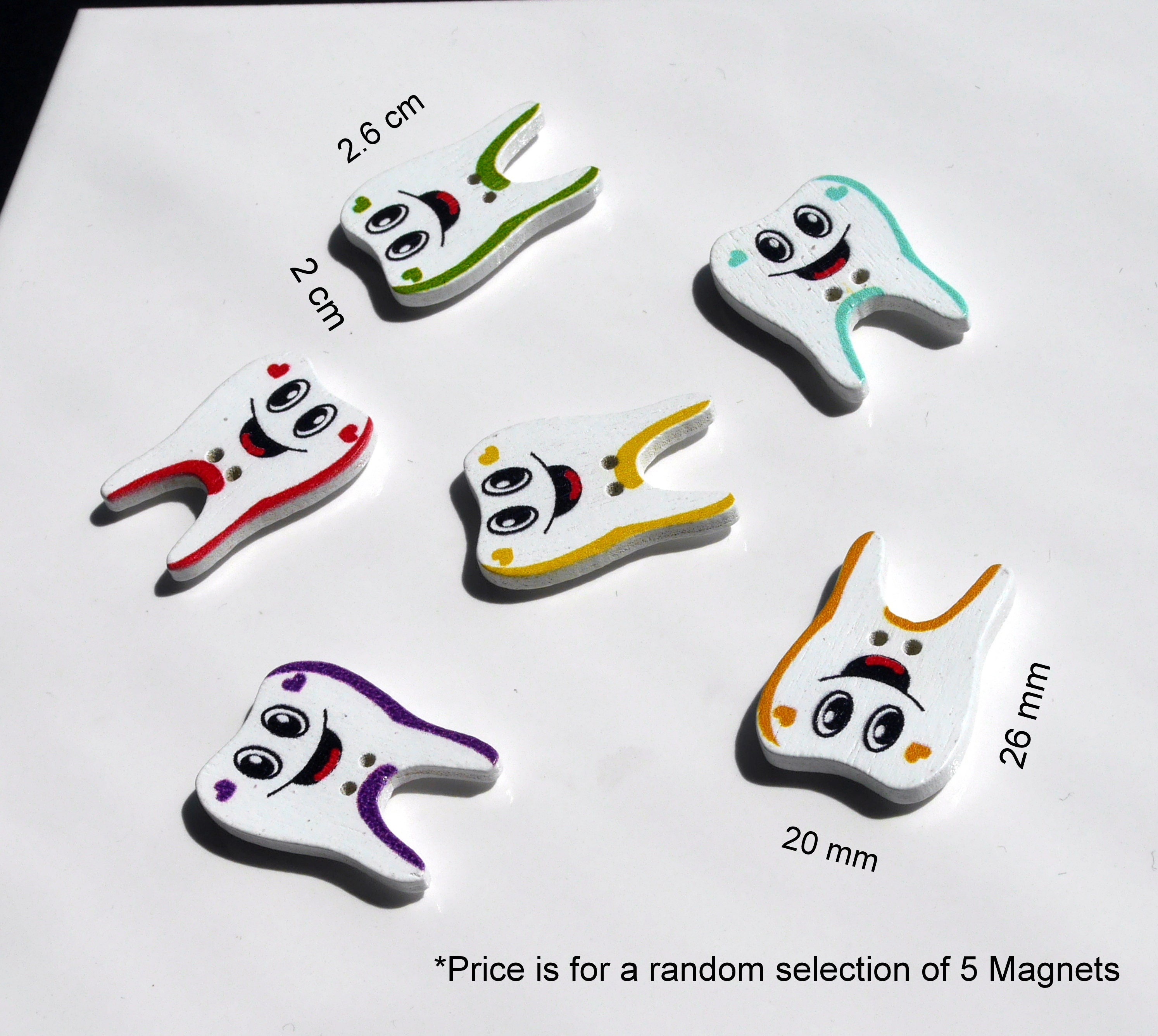 Human Tooth Shaped Fridge Magnets Dentist Dental Decorations - Etsy