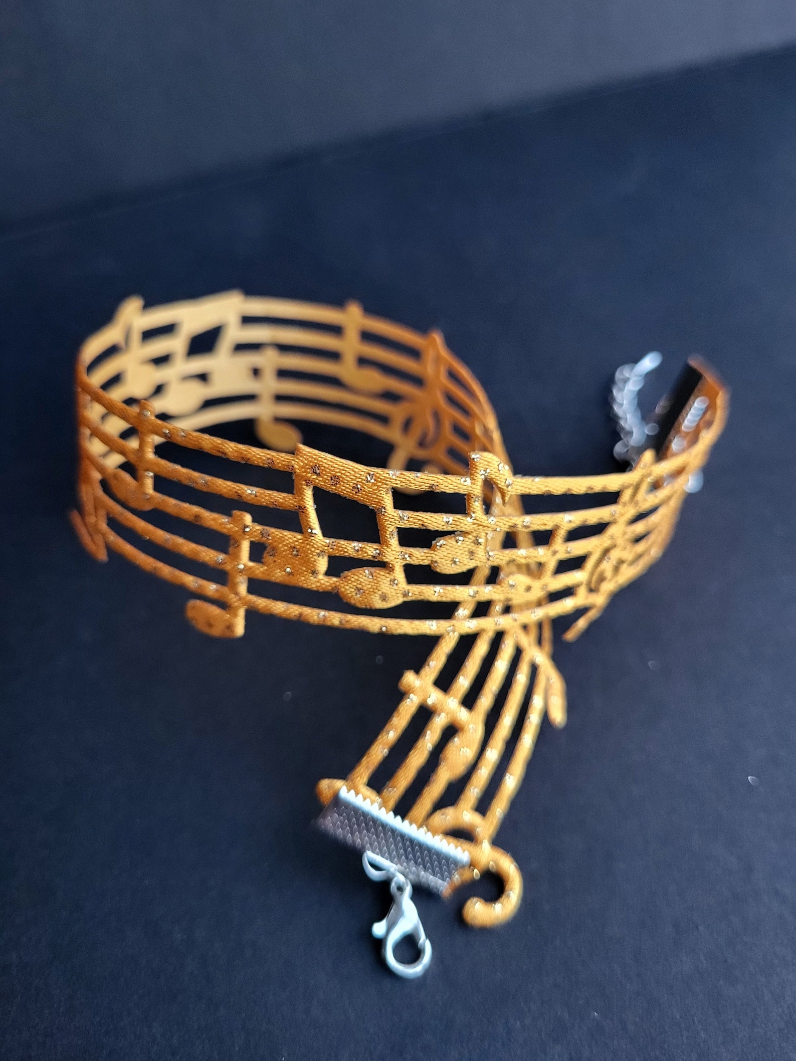Black Music Note Choker, Music Symbol Choker, Black Music Themed ...