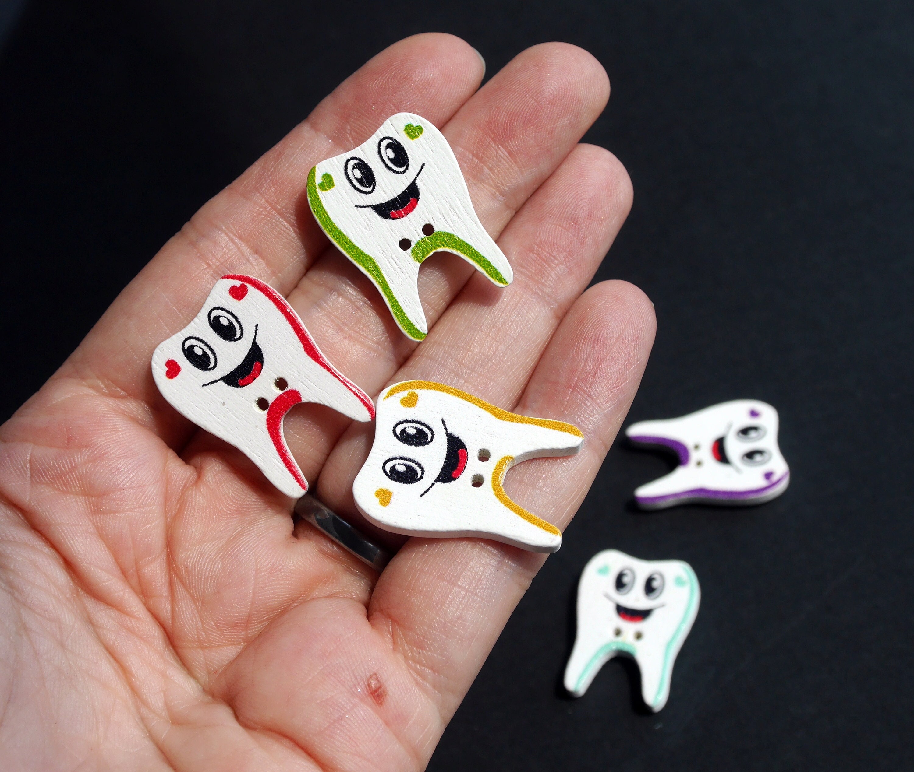 Human Tooth Shaped Fridge Magnets Dentist Dental Decorations - Etsy