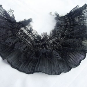 Black Ruffle Lace Choker, Black Frilly Choker, Black Frilly Doll ...