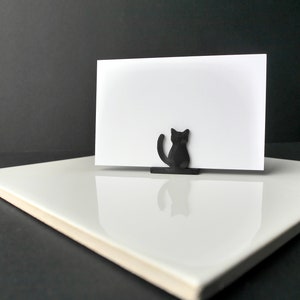 Cat Shaped Wedding Name Stand, Animal Shaped Name Display, Gothic Black ...