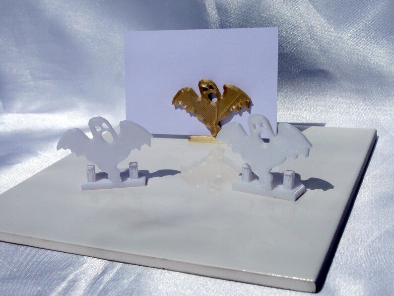 Gothic Ghost Name Card Holders, Halloween Name Place Holder, Spooky ...