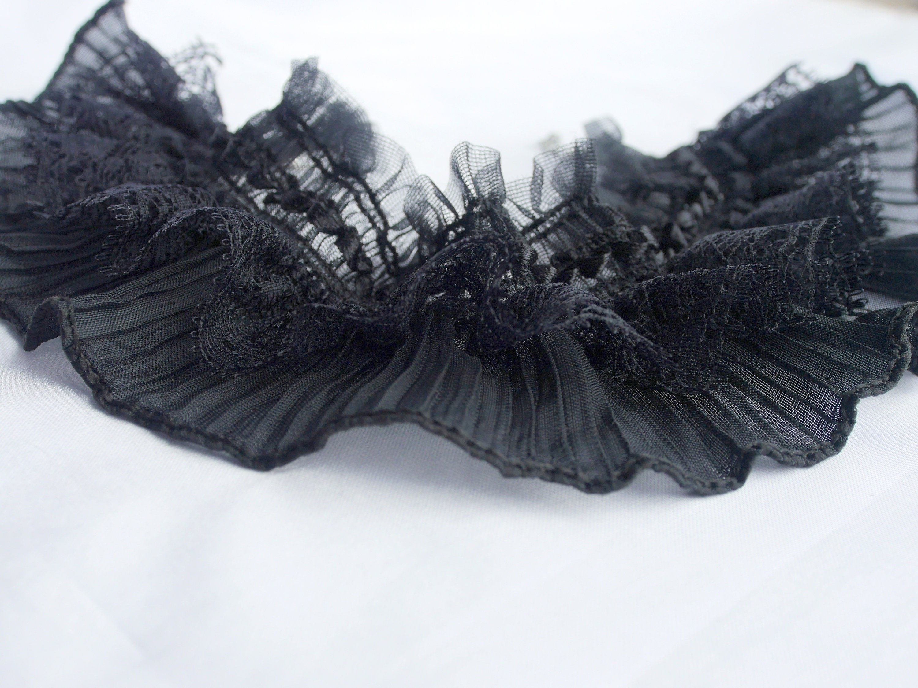 Black Ruffle Lace Choker, Black Frilly Choker, Black Frilly Doll ...