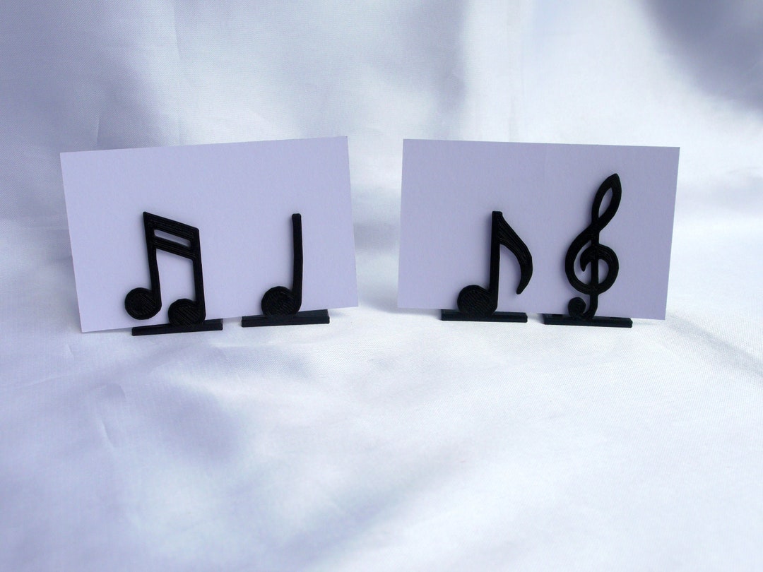 Music Note Wedding Place Holders Music Symbol Card Holder - Etsy UK