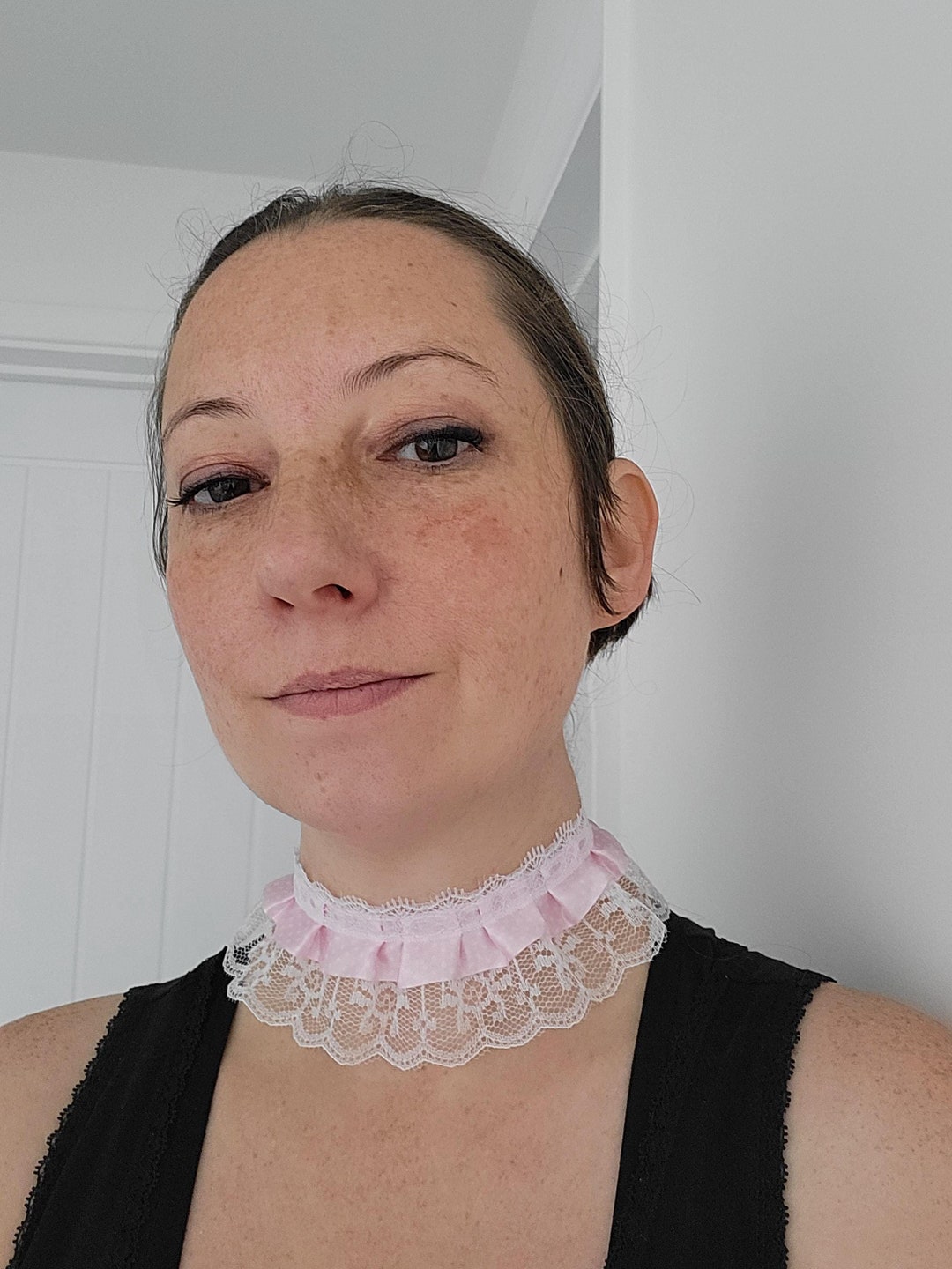 Pink Ruffle Lace Choker: Frilly Doll Princess Style - Etsy