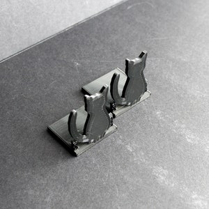 Cat Shaped Wedding Name Stand, Animal Shaped Name Display, Gothic Black ...