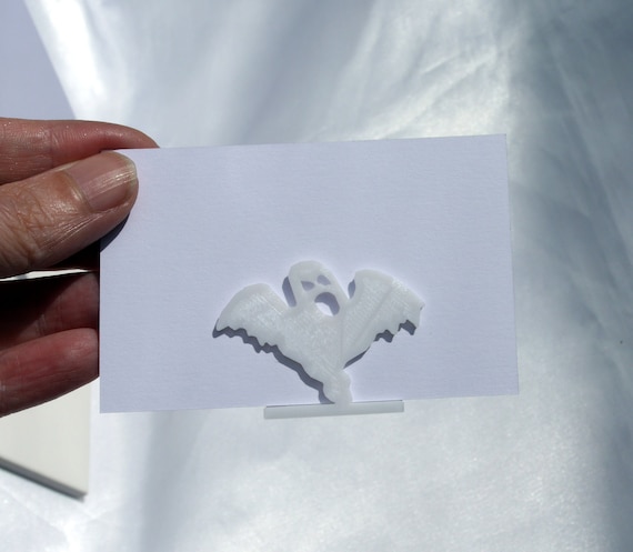 Gothic Ghost Name Card Holders Halloween Name Place Holder | Etsy