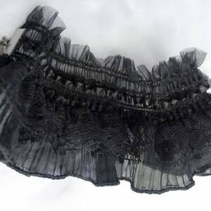 Black Ruffle Lace Choker, Black Frilly Choker, Black Frilly Doll ...