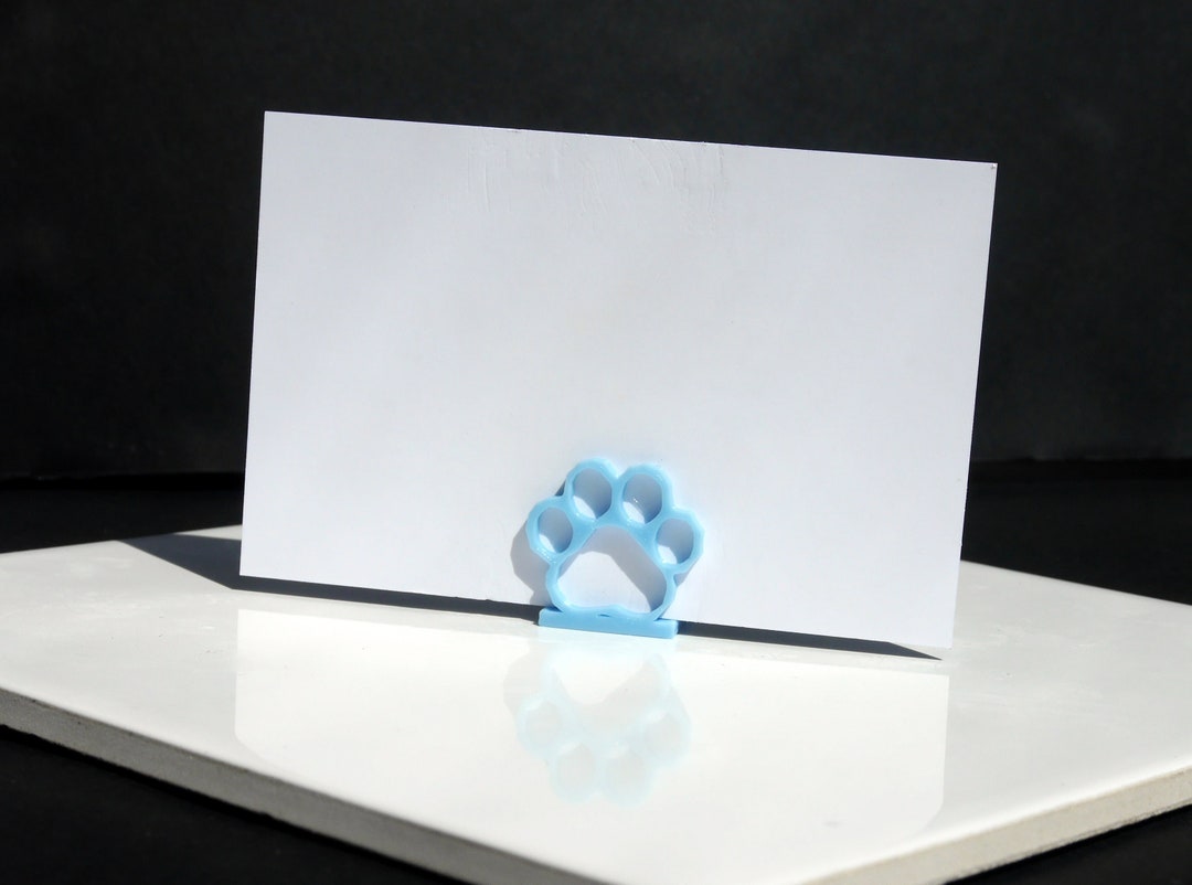 Animal Paw Print Name Display, Cat Paw Print Wedding Name Stand, Paw ...
