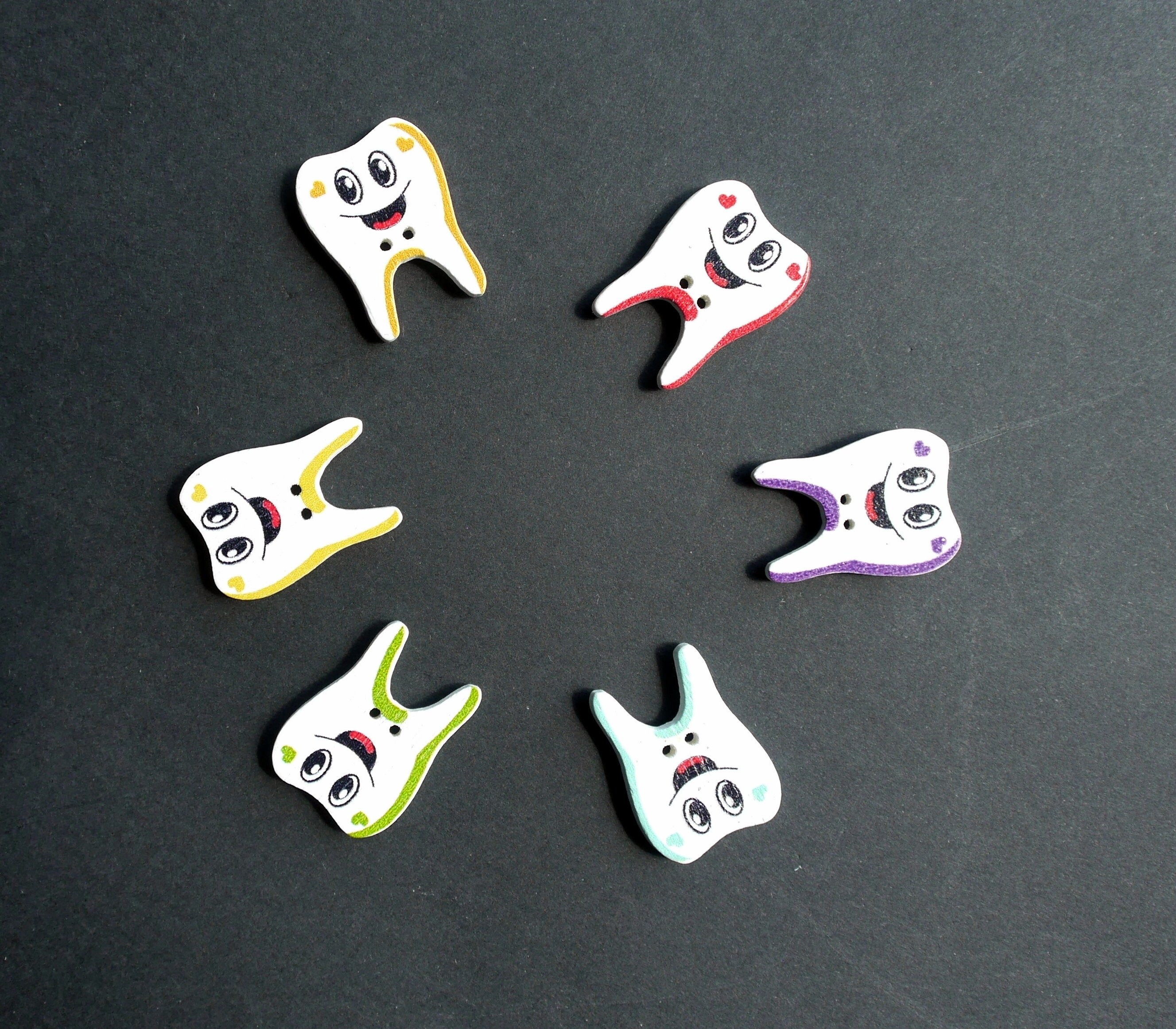 Human Tooth Shaped Fridge Magnets Dentist Dental Decorations - Etsy