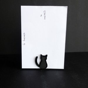Cat Shaped Wedding Name Stand, Animal Shaped Name Display, Gothic Black ...