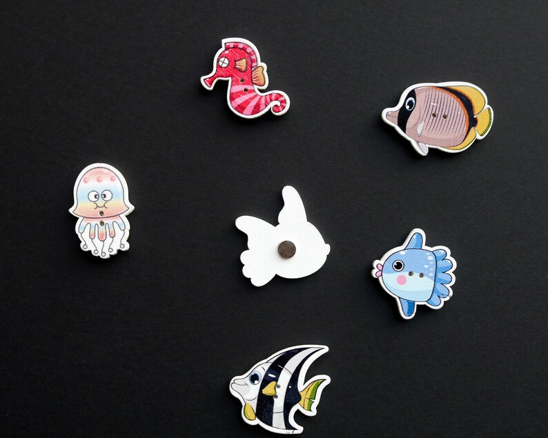 Aquatic Fish Shaped Fridge Magnets, Fish Home Decoration, Aquatic ...