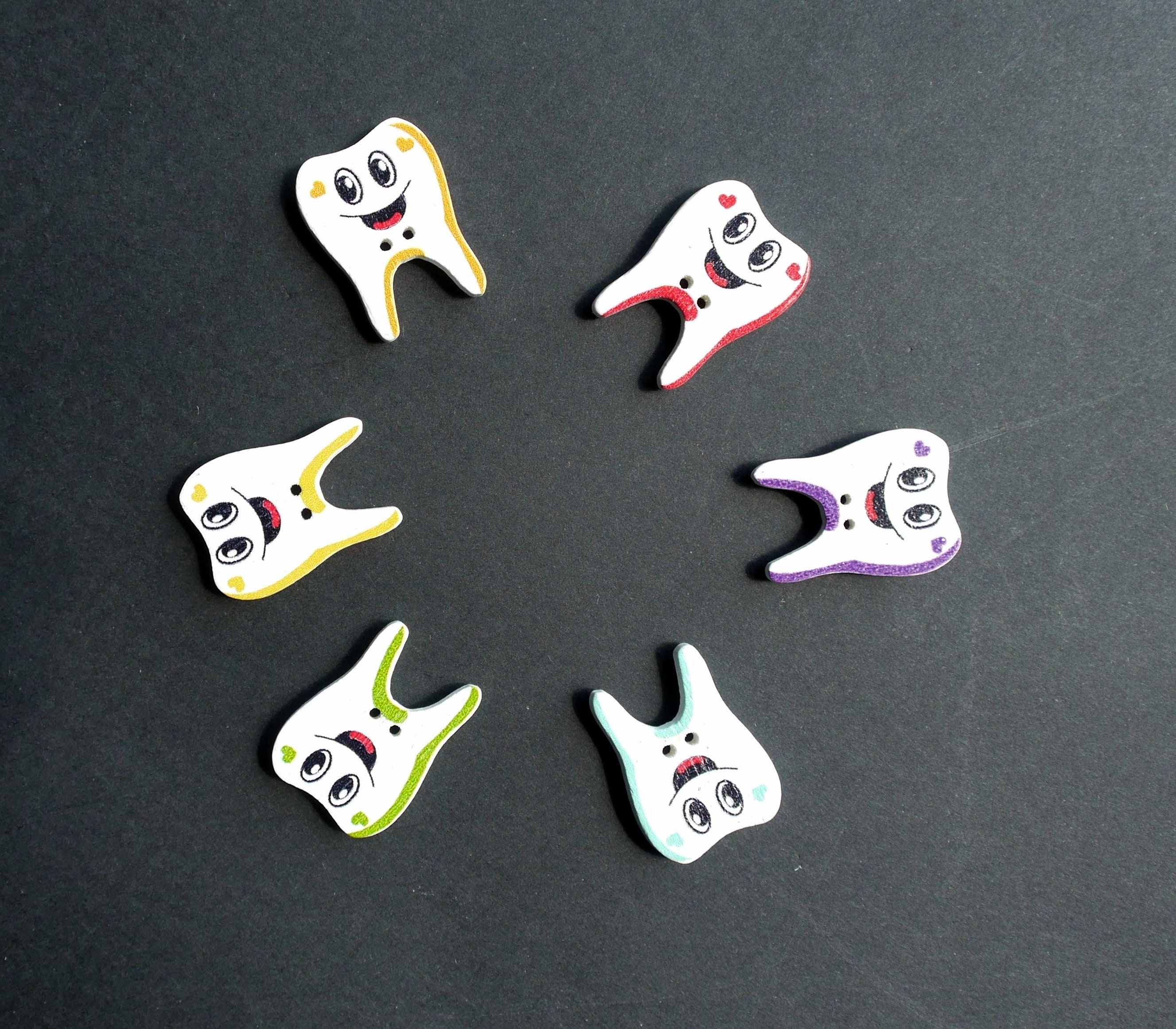 Human Tooth Shaped Fridge Magnets Dentist Dental Decorations - Etsy