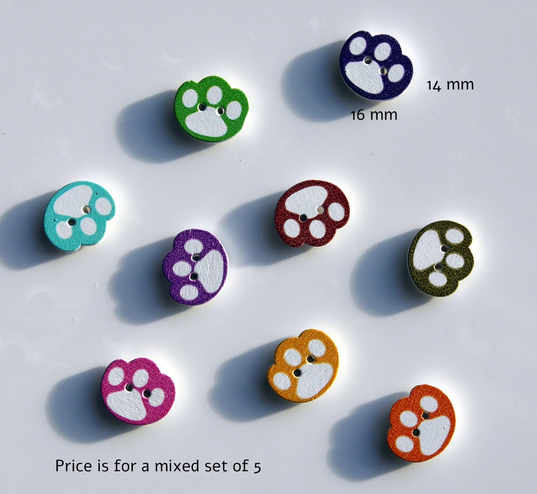 Animal Paw Print Fridge Magnets, Dog Paw Home Decorations, Paw Print ...