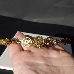 Silver Steampunk Cog and Gear Bridal Tiara, Steampunk Bride Headband ...