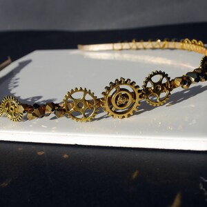 Silver Steampunk Cog and Gear Bridal Tiara, Steampunk Bride Headband ...