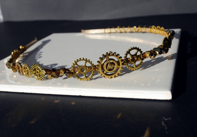 Silver Steampunk Cog and Gear Bridal Tiara Steampunk Bride | Etsy