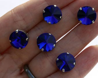 Royal Blue Hair Pins Dark Blue Bobby Pins Blue Floral Bobby - Etsy