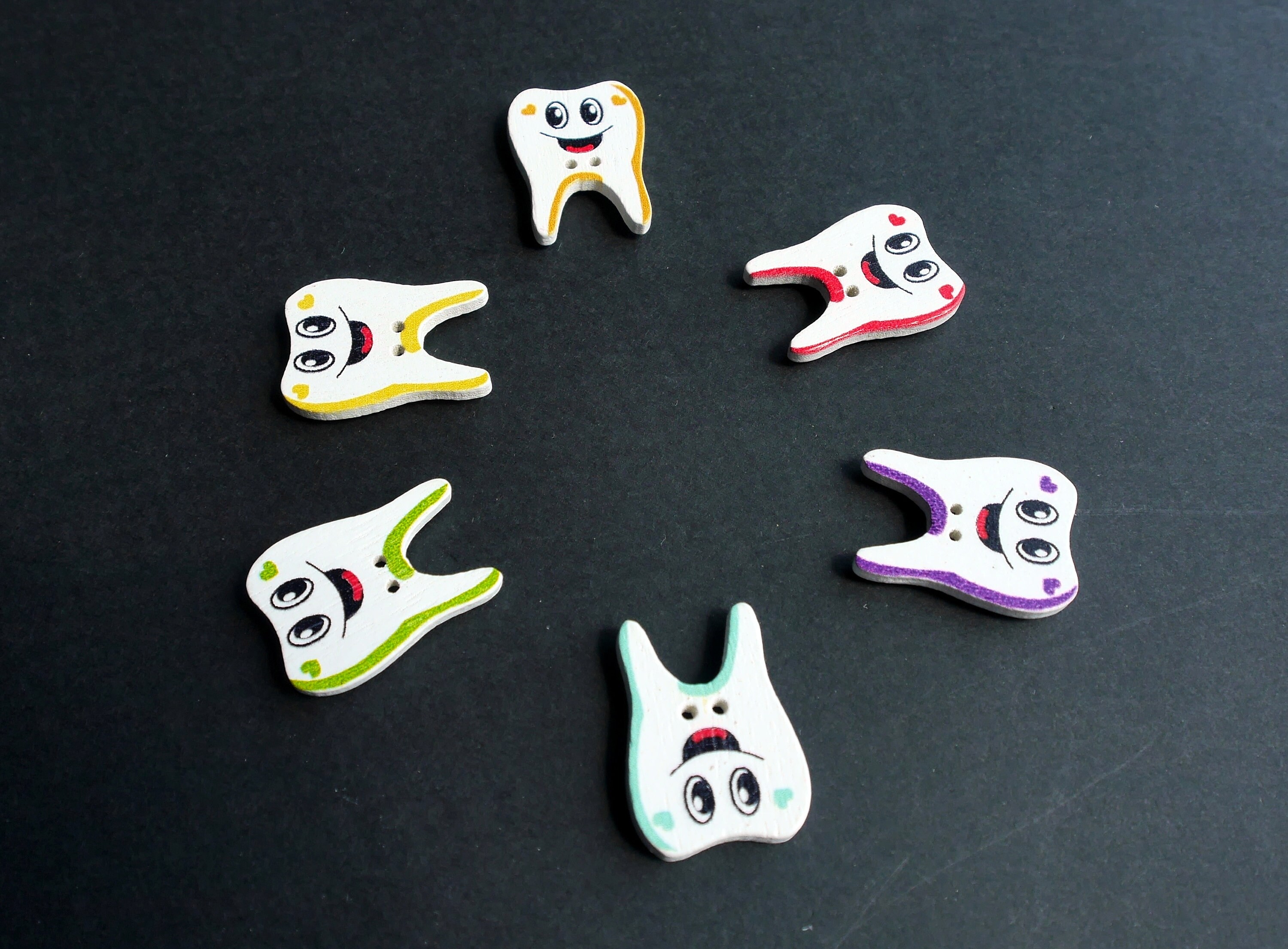 Human Tooth Shaped Fridge Magnets Dentist Dental Decorations - Etsy