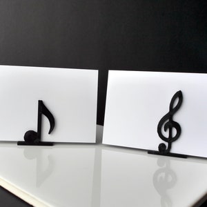 Music Note Wedding Place Holders, Music Symbol Card Holder, Wedding ...