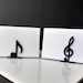 Music Note Wedding Place Holders, Music Symbol Card Holder, Wedding ...