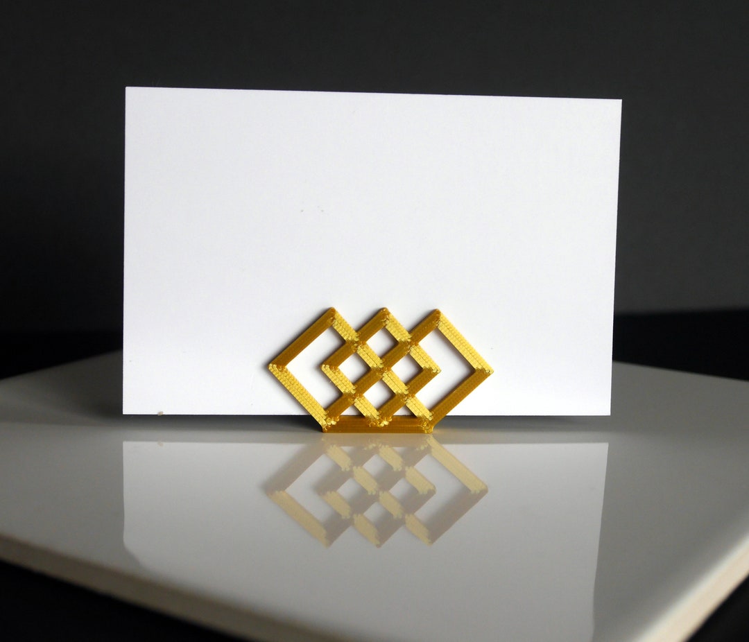 Geometric Shaped Wedding Name Stand, Art Deco Style Name Holder, Gatsby ...